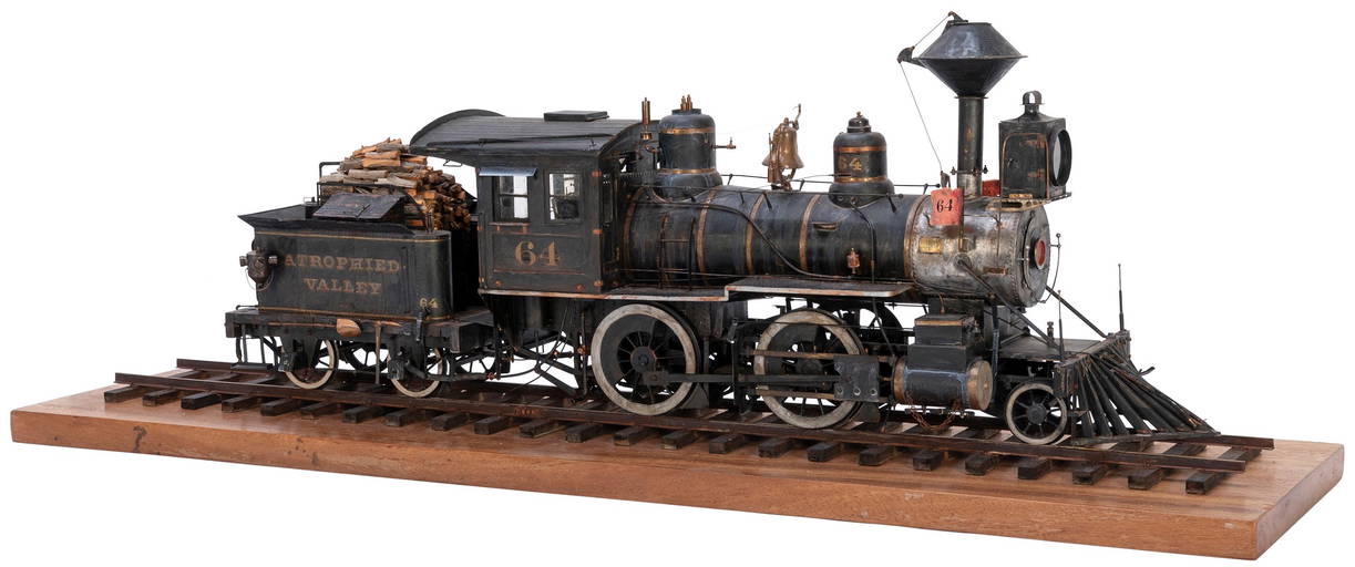 Hand-Crafted Model of an 1880s Railroad Tender Locomotive. 20th Century ...