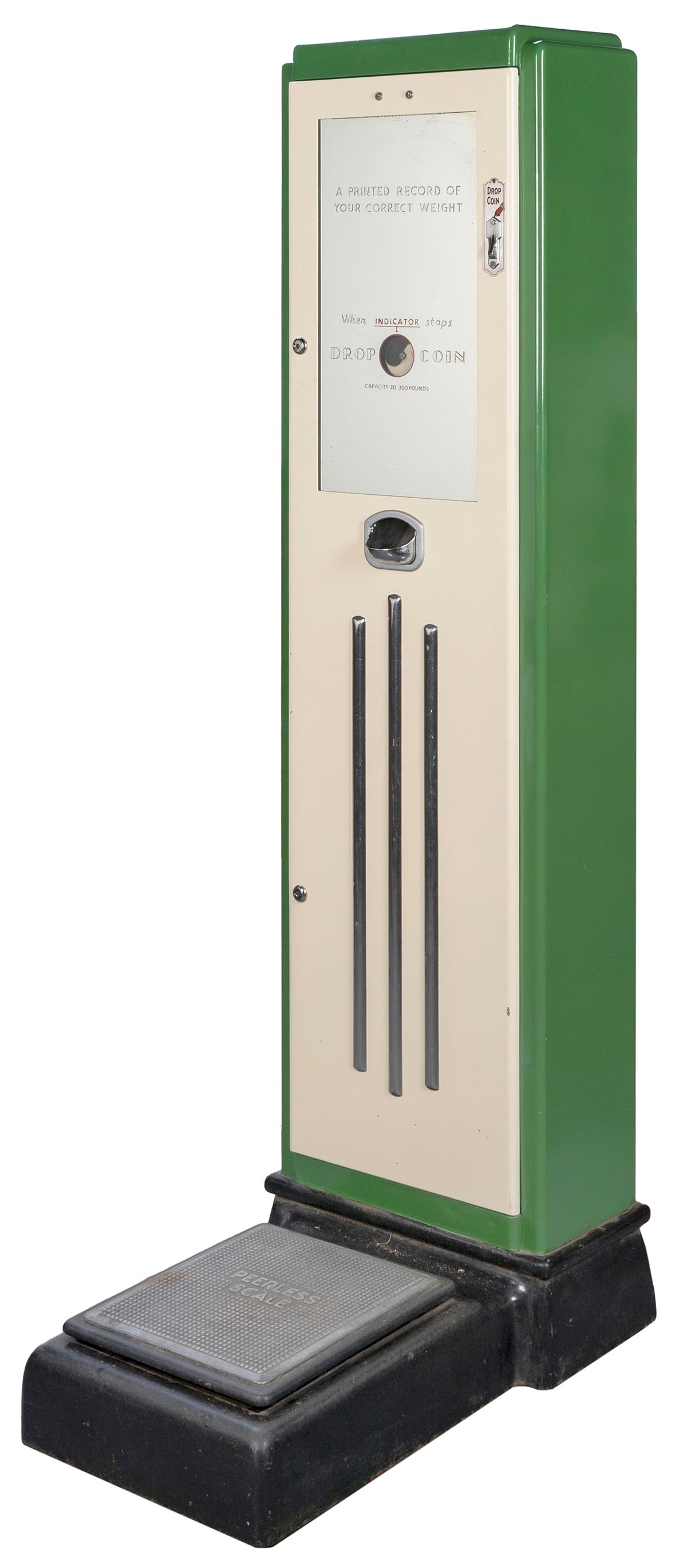 1 Cent “peerless” Scale. [long Island: Peerless Weighing And Vending ...