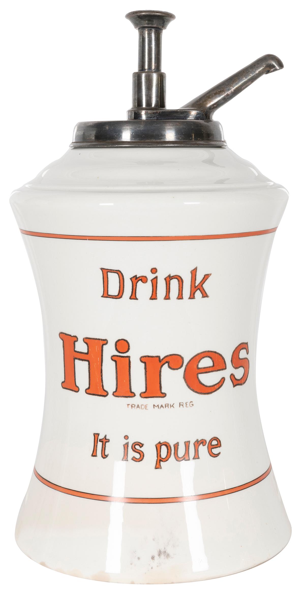 Hires Syrup Dispenser With Original Pump. Circa 1930s. Ceramic Syrup ...