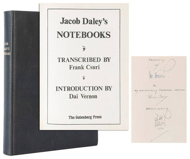 Daley, Jacob (1897 – 1954). Jacob Daley’s Notebooks. [teane...