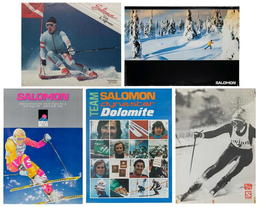 [SALOMON]. A group of ten advertising posters. Circa 1970s.... (#0614 ...