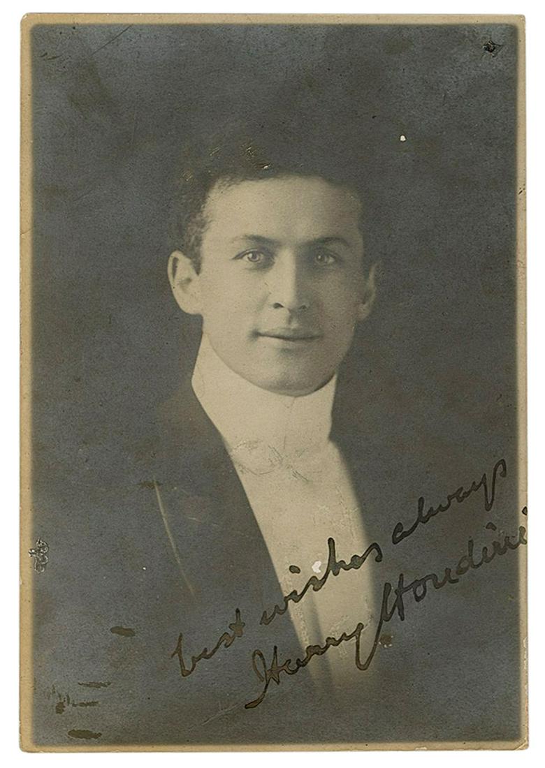 Houdini, Harry (erik Weisz, 1874 – 1926). Inscribed And Sig...