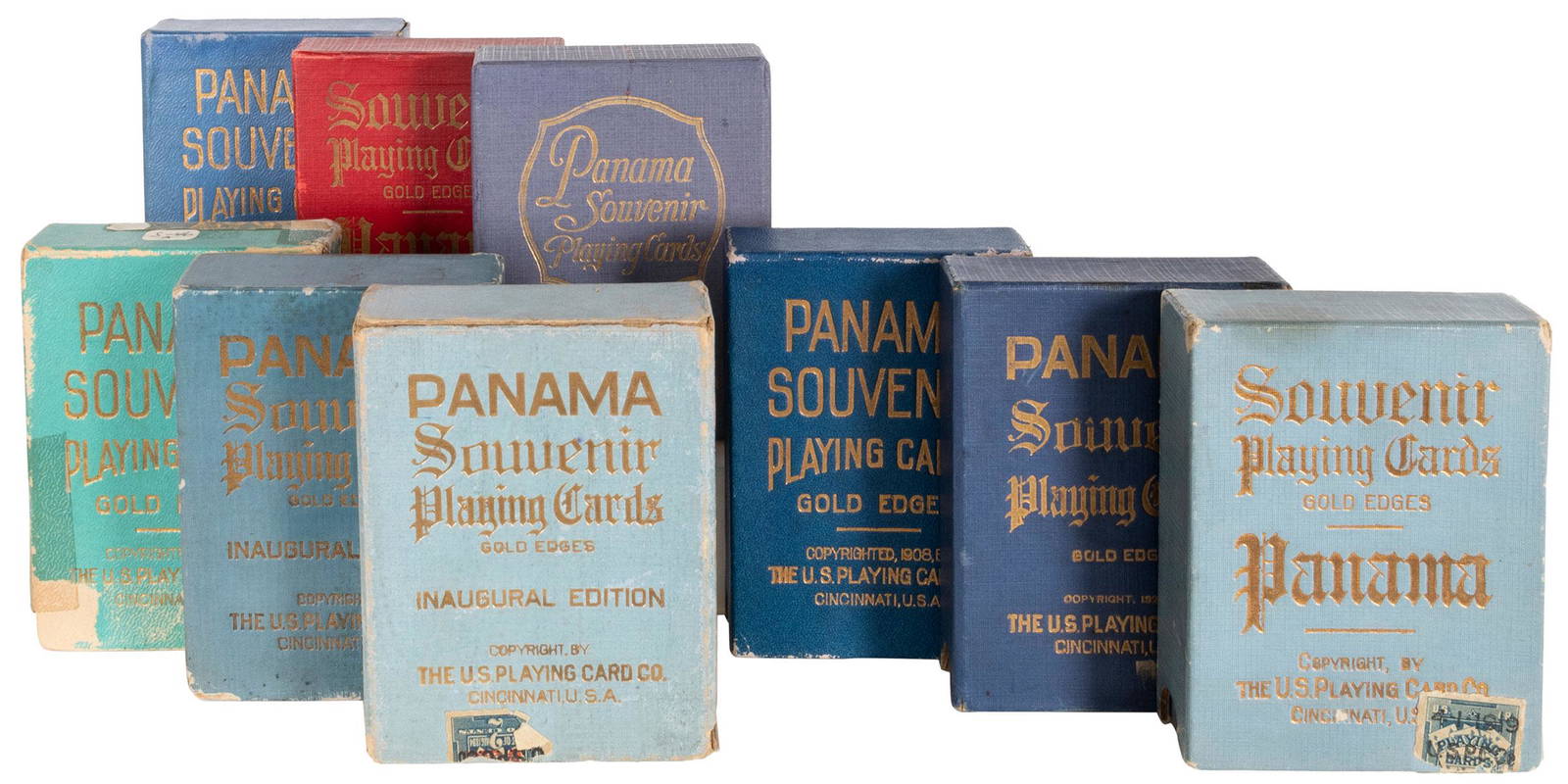 [panama]. Nine Souvenir Playing Card Decks. Nine Souvenir P... Auction