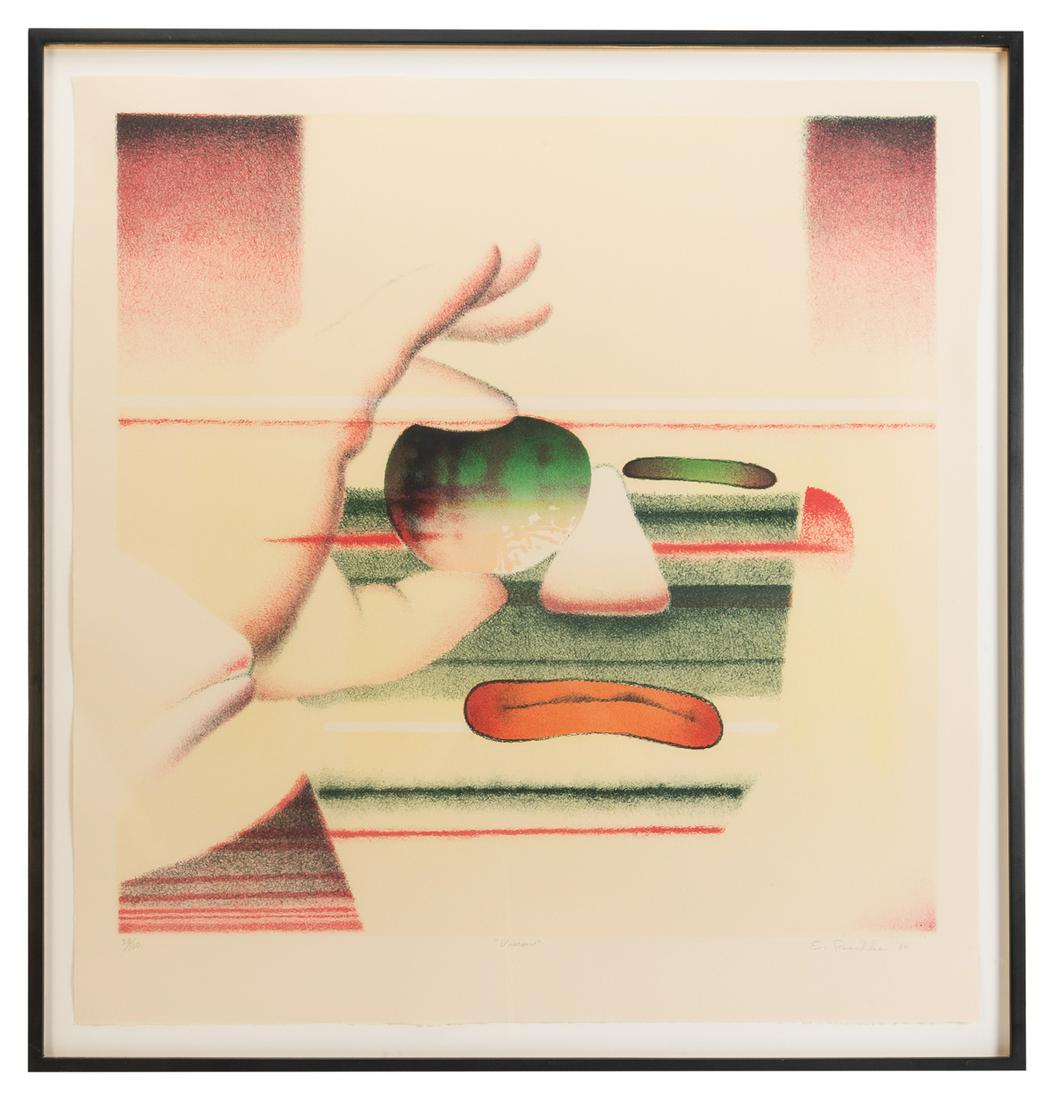 Paschke, Ed (american, 1939-2004). Viseon. 1984. Lithograph... Auction