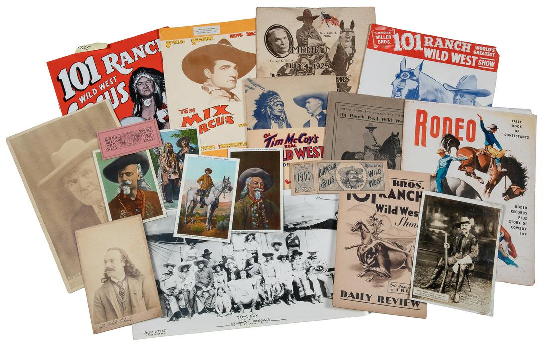 [wild West]. Collection Of Wild West Programs, Photographs,... Auction