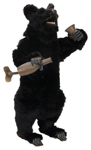 Roullet & Decamps Clockwork Drinking Bear Automaton. Fur Co...