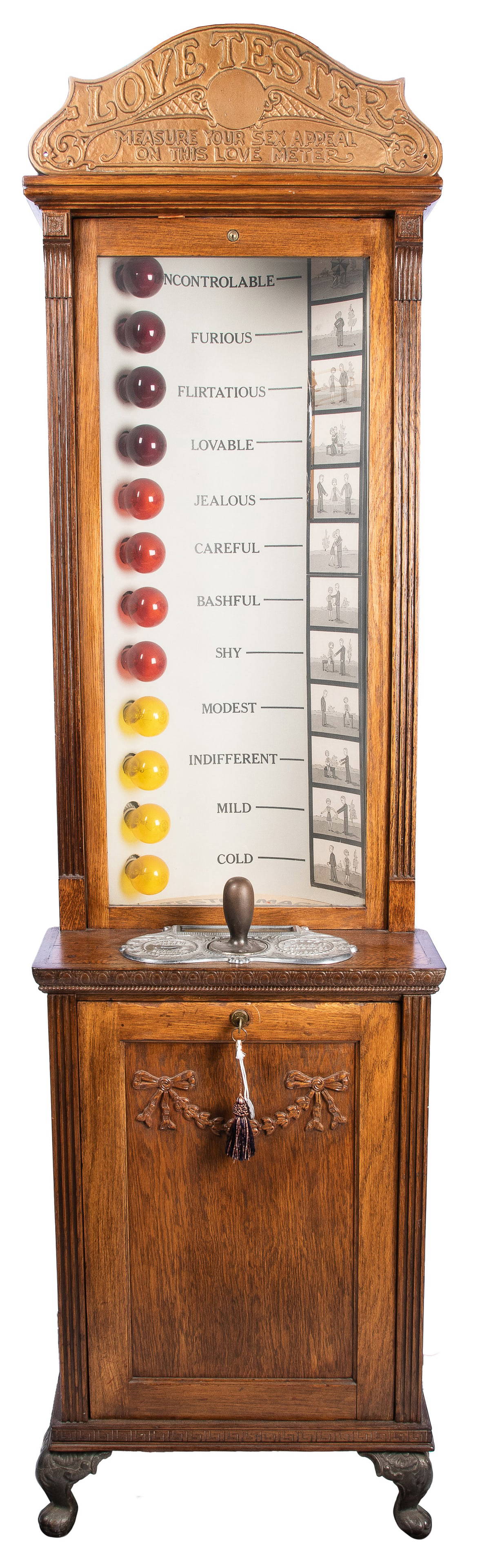 Exhibit Supply Co. Standing “love Tester Machine”. Chicago:... Auction