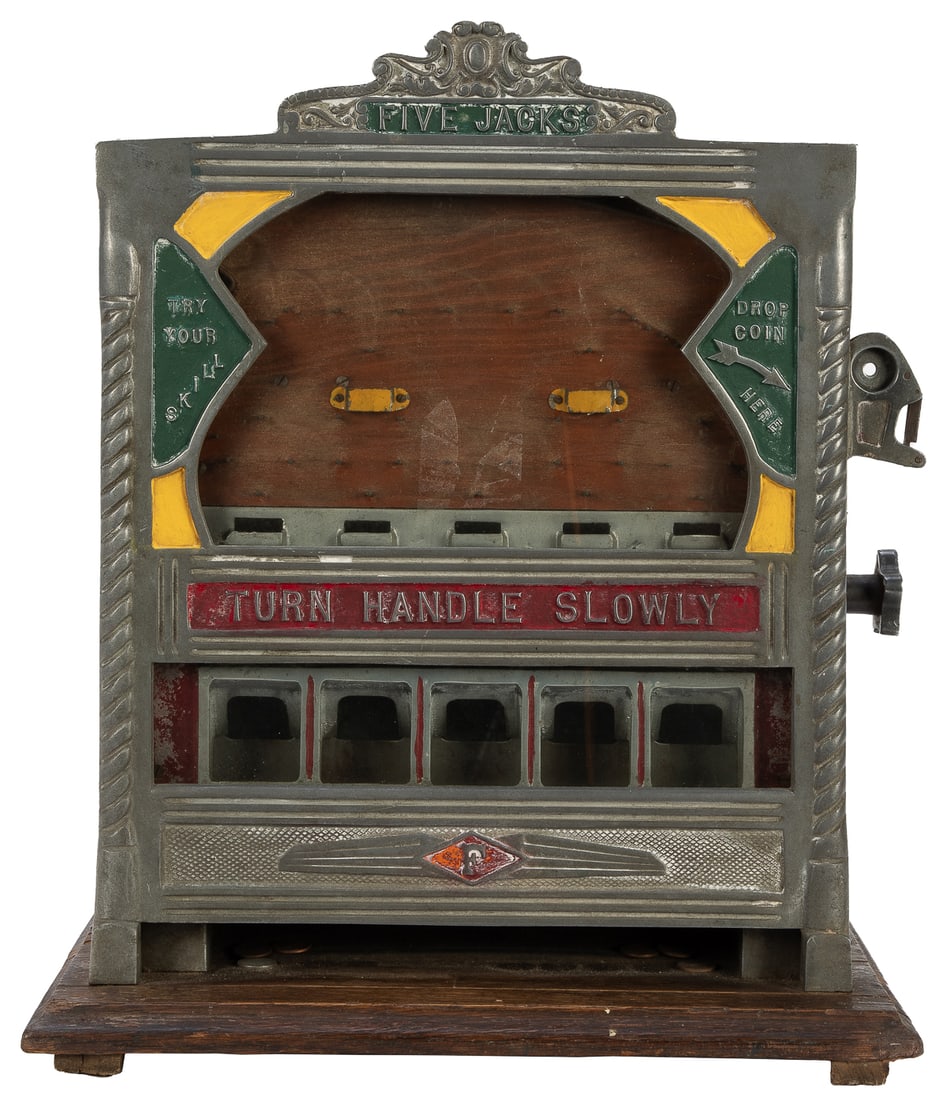 Fields 1 Cent Five Jacks Penny Drop Trade Stimulator. Peori...