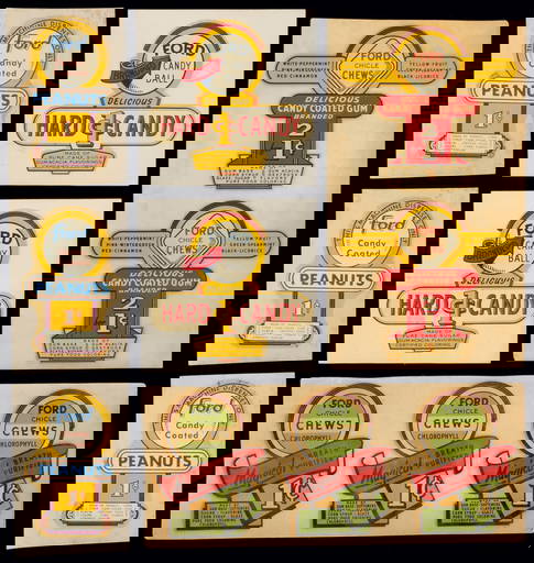 Ford Vending / Gumball Machine Decals. Weehawken, Nj: Palm,...