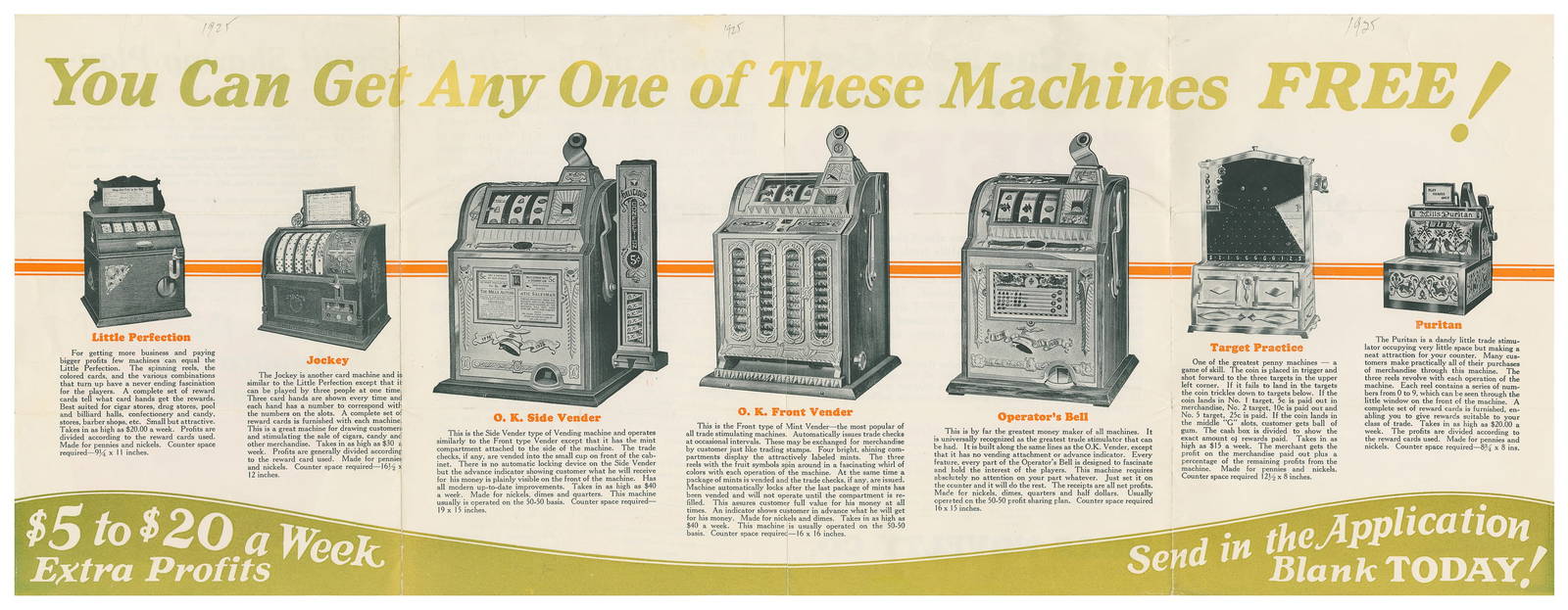 Mills Novelty Poster For Slots And Trade Stimulators. Chica... Auction