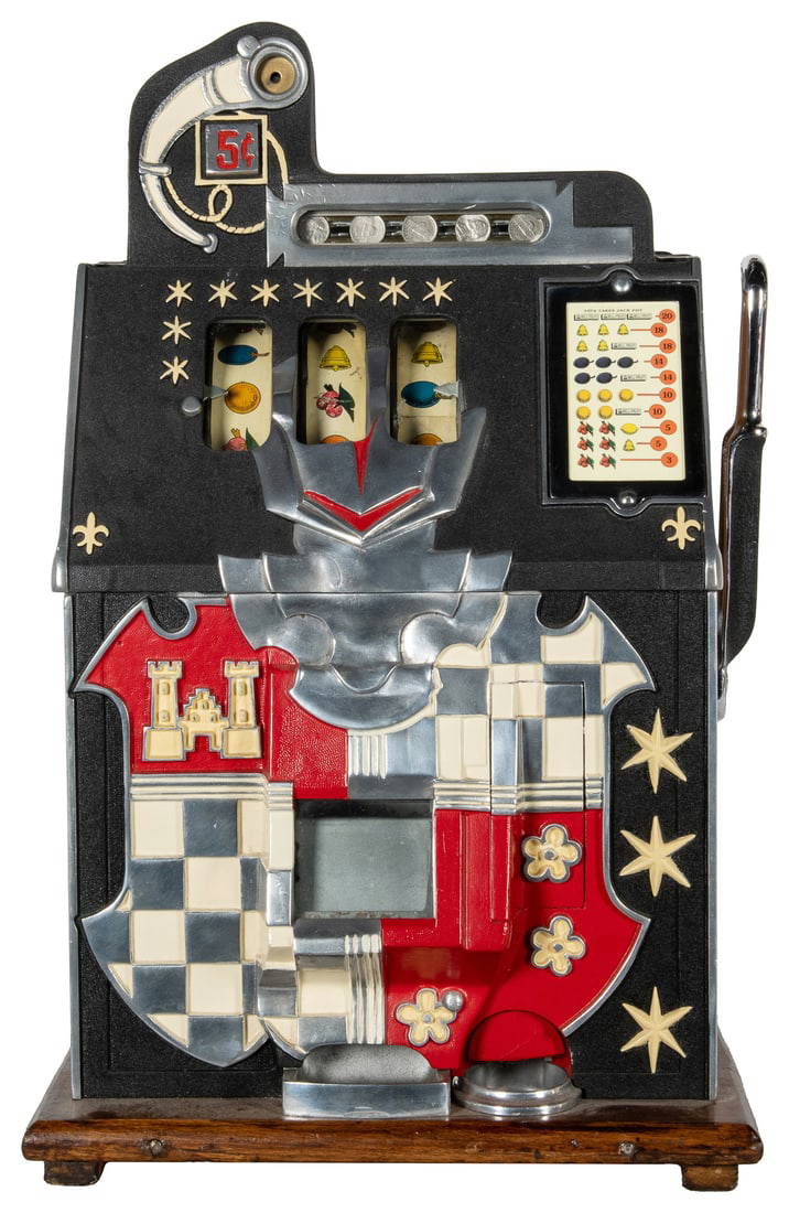 Mills 5 Cent Castle Front Slot Machine. Chicago, 1930s. Cla... Auction