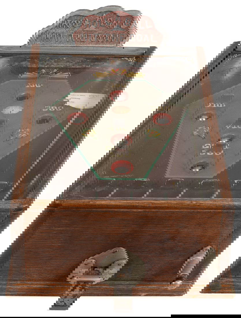 “roll A Ball” 1 Cent Countertop Pinball Game. Circa 1930s. ... Auction