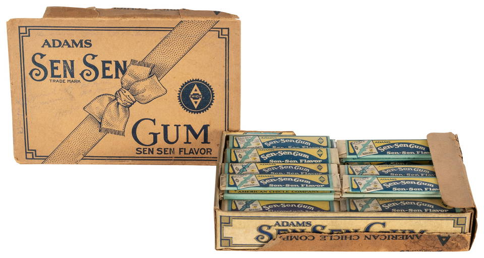 Adams Sen Sen Gum In Original Box. New York: American Chicl...