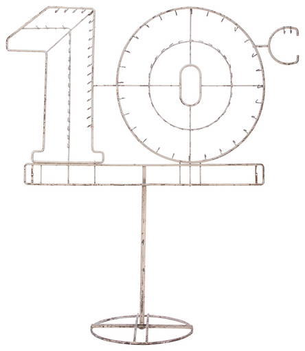 10 Cent Display Sign. Circa 1920s 1940s. Metal Standing Dis...