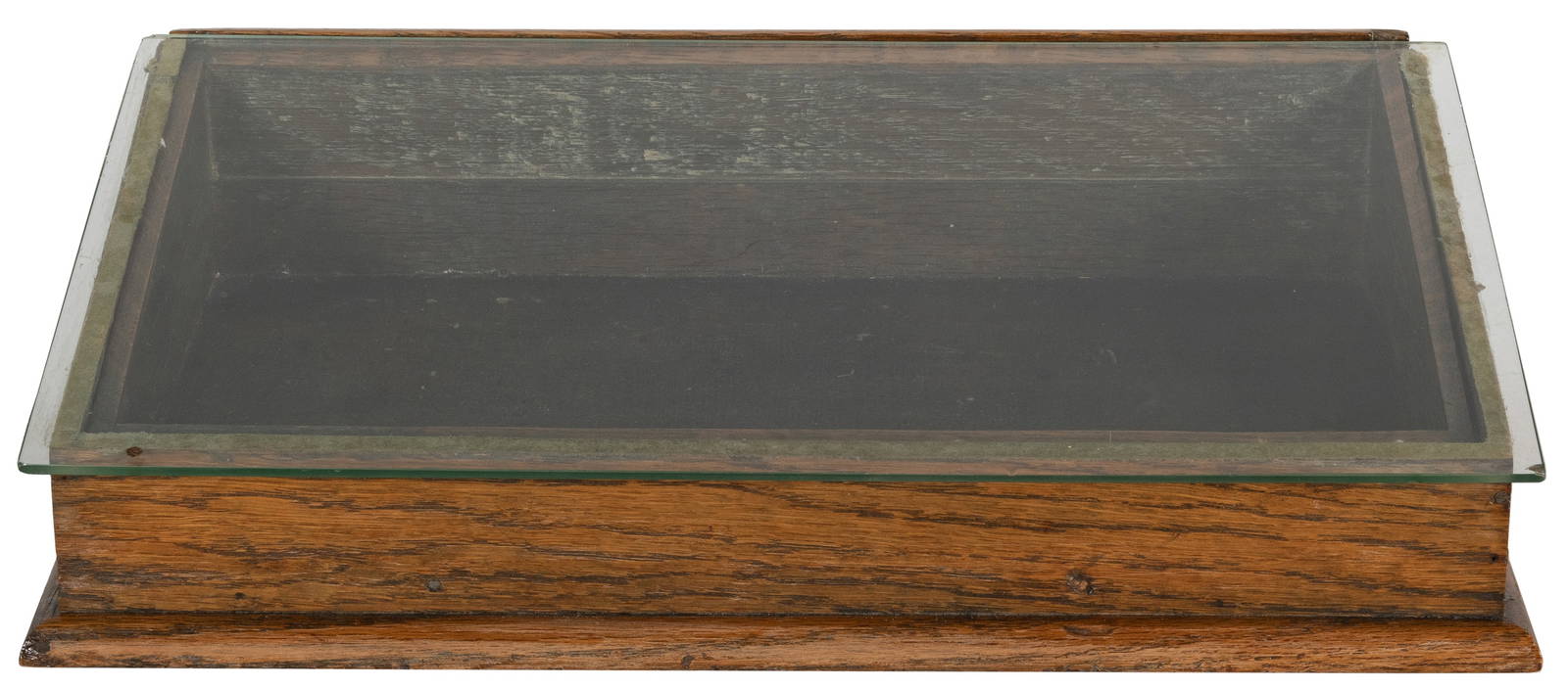 Country Store Slant-top Glass Wooden Display Case. Circa 19... Auction