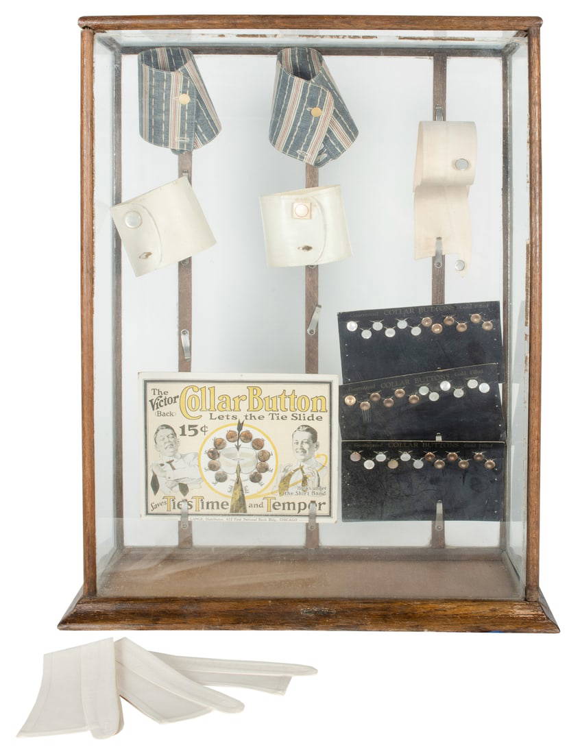 Victor Collar Button Countertop Display With Cuff Samples. ... Auction