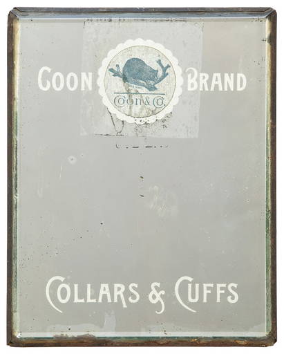 Coon Brand Collars And Cuffs Advertising Mirror. Circa Earl...