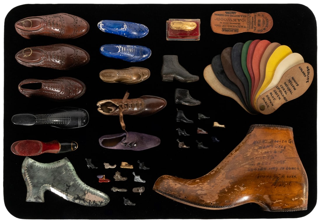 [shoes]. Collection Of Model And Salesman’s Sample Shoes. B... Auction