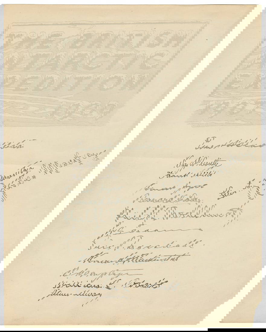 Shackleton, Ernest H. (1874-1922). Original Sheet With 14 S... Auction