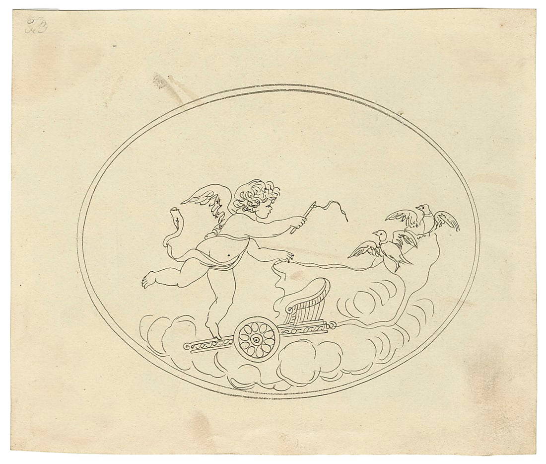 [automaton] Sketch Of A Cherub By An Automaton Artist. [lon... Auction