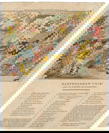 Bartholomew Fair. Sung By Mr. Matthews, With Unbounded Appl...