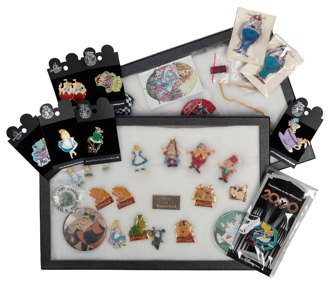 [pins]. A Group Of 23 Pins And Other Trinkets, Including: