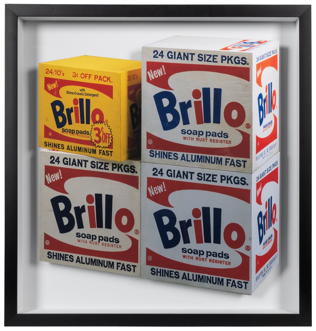 [unknown Artist]. Four Brillo Boxes. [ca. 20th Century]. Co... Auction