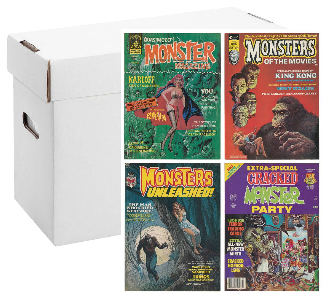 Monster Magazines And Comics Lot Of 74 (various Publishers,... Auction