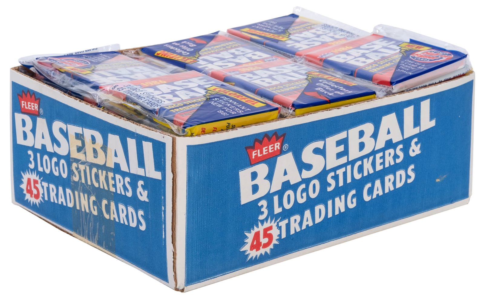 1986 / 1987 Fleer Baseball Rack Packs. Lot Of 10 Sealed 198... Auction