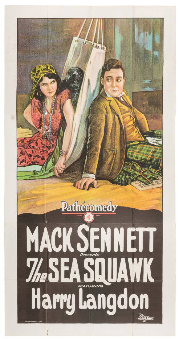 The Sea Squawk. Pathe, 1925. Three Sheet (81 X 41”). Color ... Auction