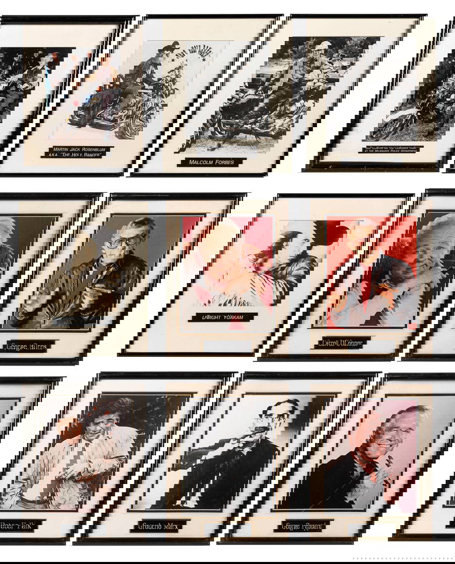 [celebrity Photographs]. Group Of 11 Framed Photographs Of ... Auction