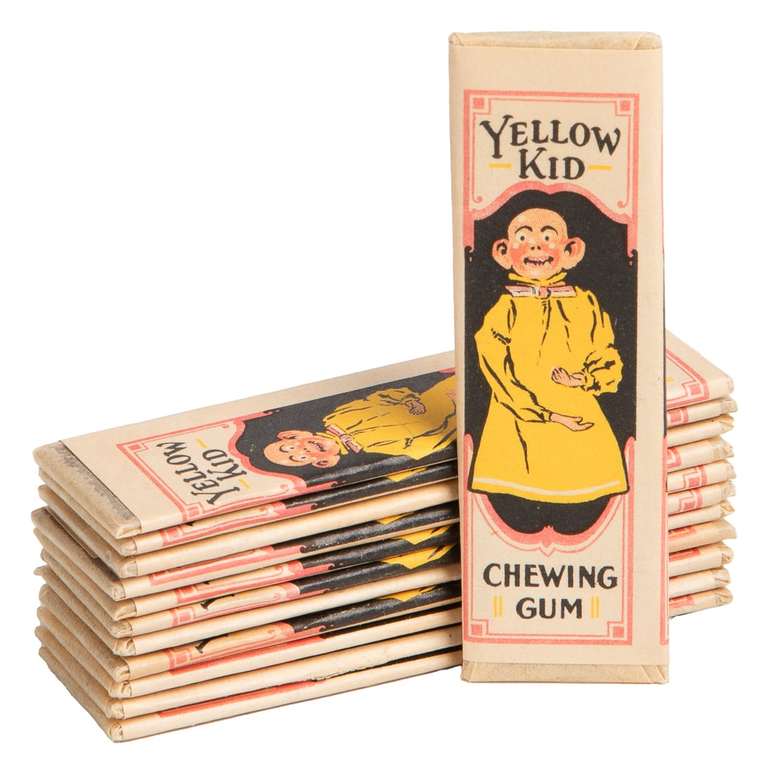 Yellow Kid Chewing Gum Lot (12 Sticks). Early 20th Century.... Auction