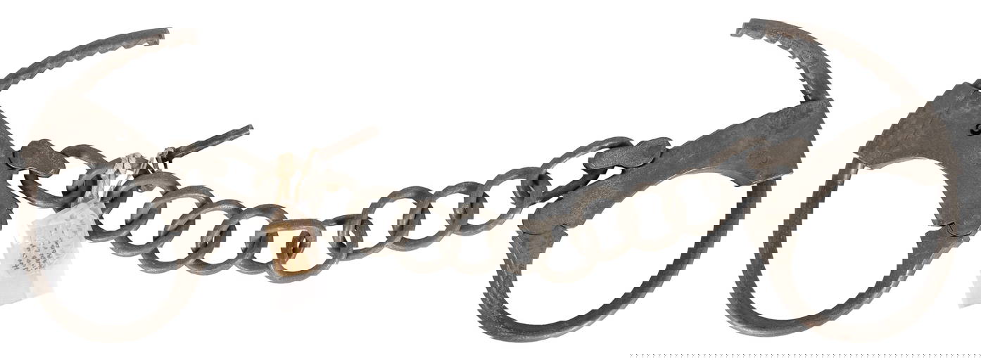 [houdini]. Harry Houdini Judd Leg Irons. Pair Of Judd Leg I...