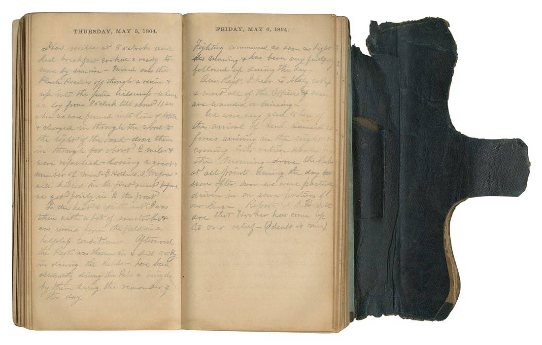 [civil War]. Blair, M. Lewis. Manuscript Diary Of Captain M... Auction