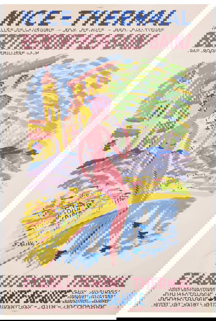 Bellini, Emmanuel (1904 – 1989). Nice Thermal. Cannes: Roba... Auction