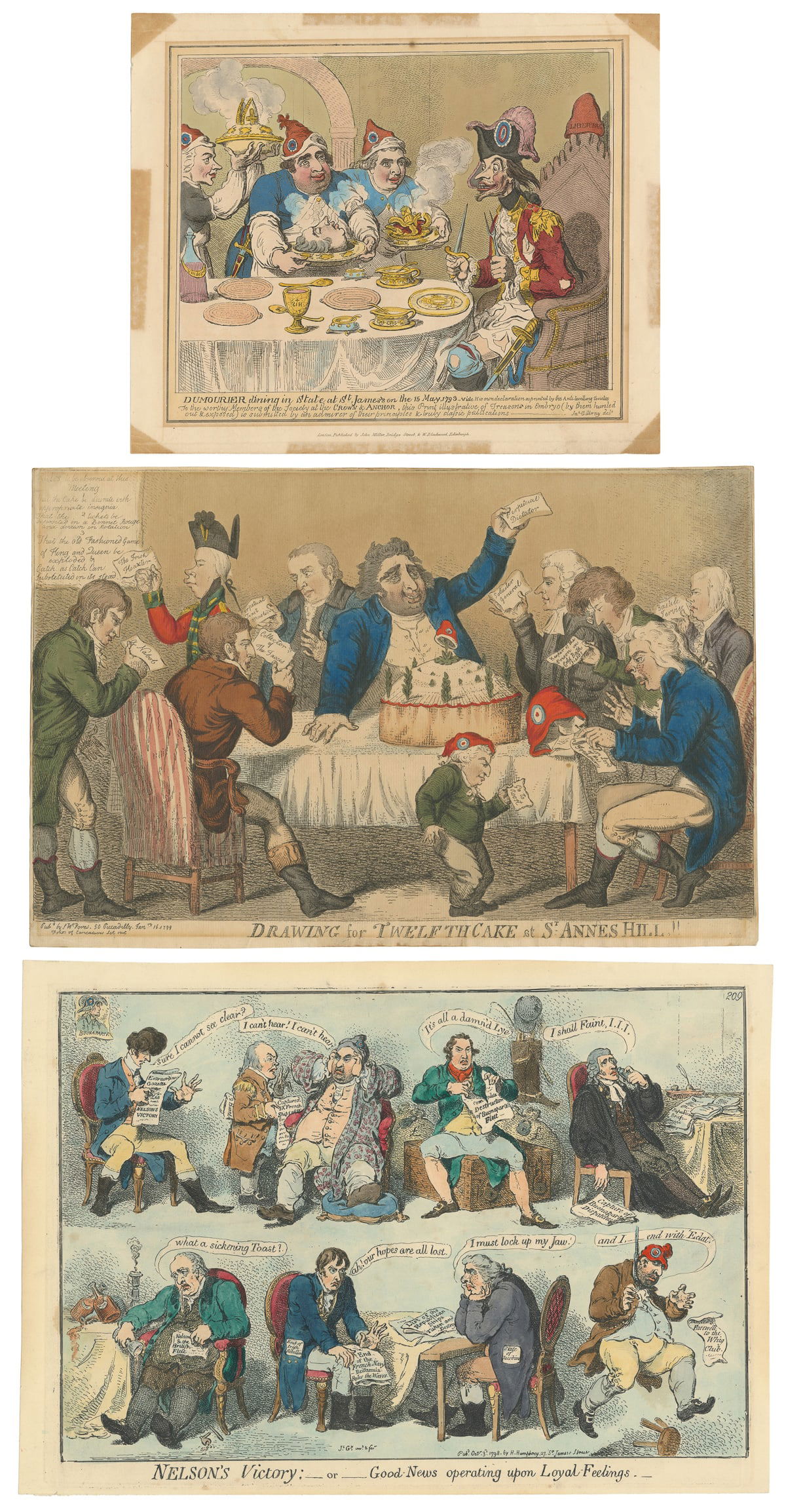 [hand-colored Plates]. [cruikshank, Isaac (1756-1810), And ... Auction