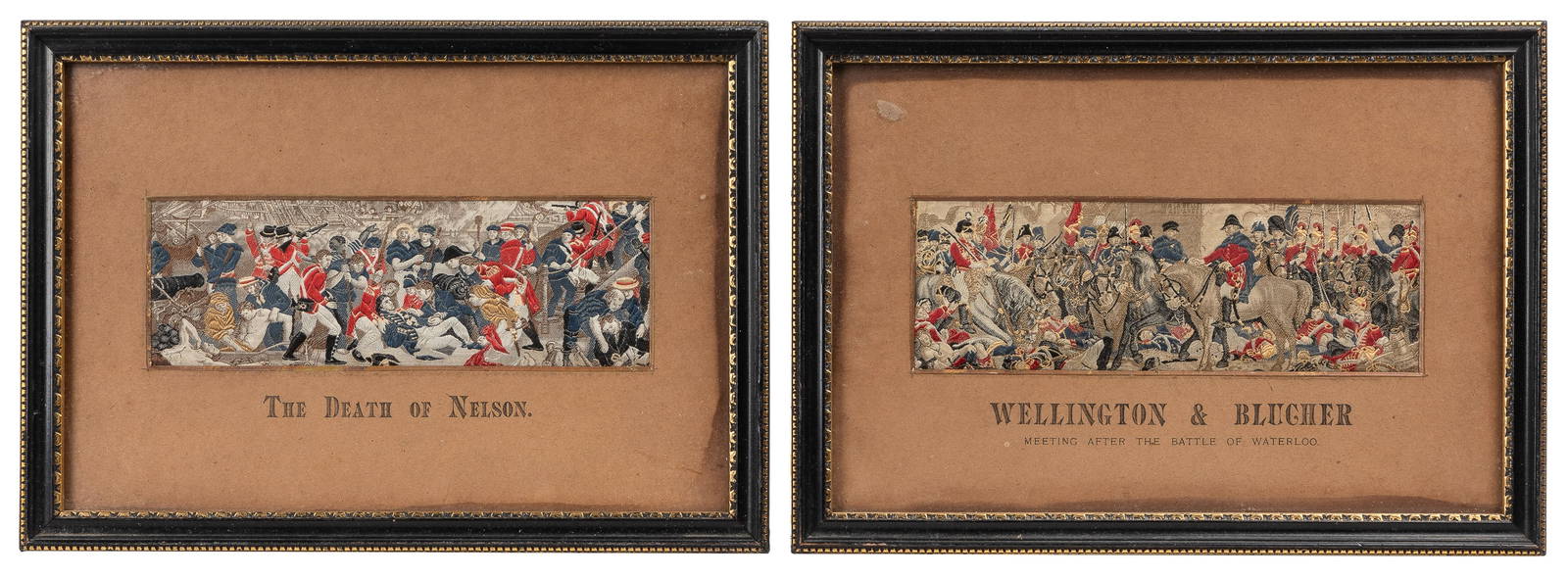 [stevengraphs]. Pair Of Stevensgraphs Of Napoleonic-era Sce... Auction