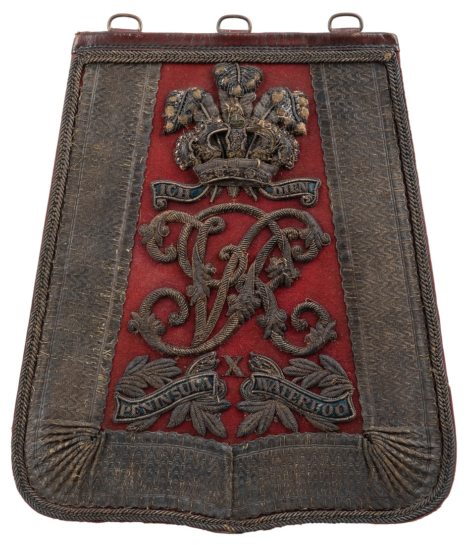 [british Cavalry]. British Officer’s Sabretache, 10th (prin... Auction