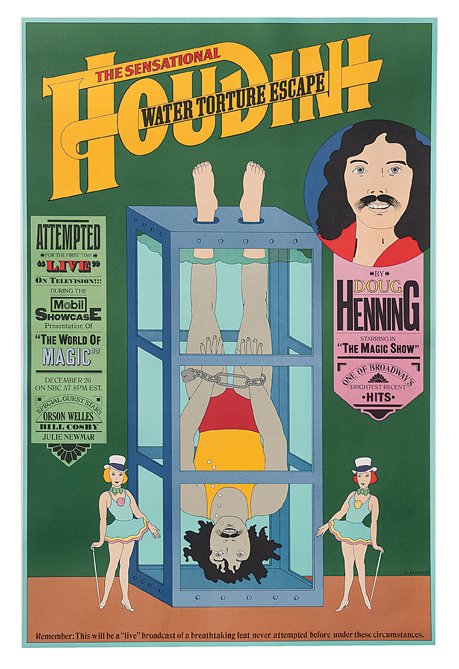 Doug Henning. The Houdini Water Torture Cell Poster