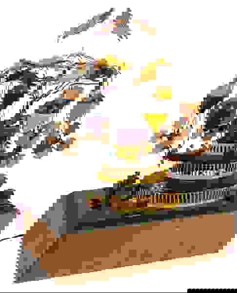 [folk Art]. Handmade Tabletop Carousel. Circa 1940s. Wood, ... Auction