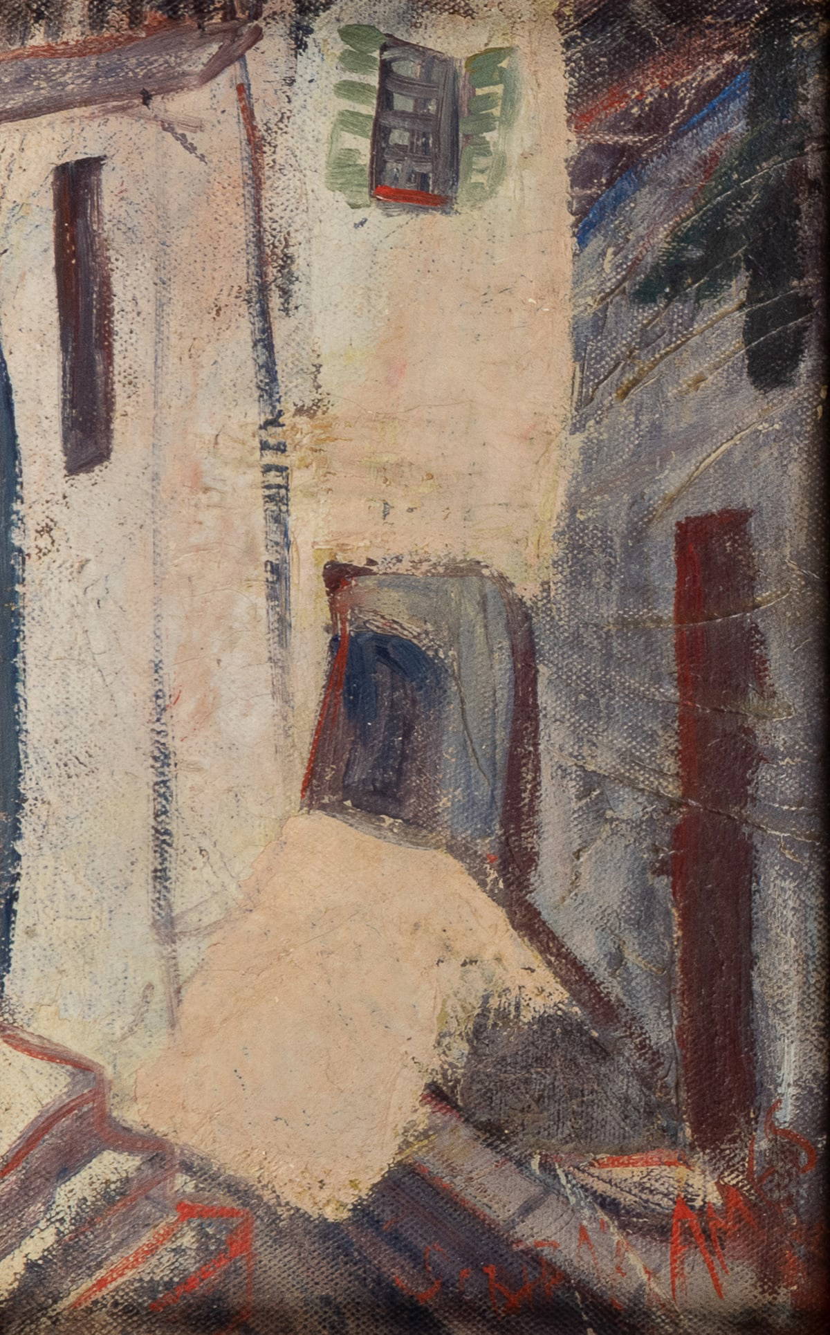 Scribner Ames, Polly (american, 1908-1993). Abstract Street View. [ca ...