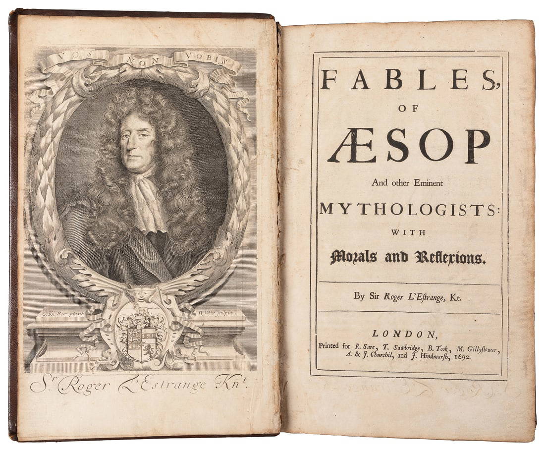 [aesop (ca. 620 B.c.e.-?)]. L’estrange, Sir Roger (1616-170... Auction