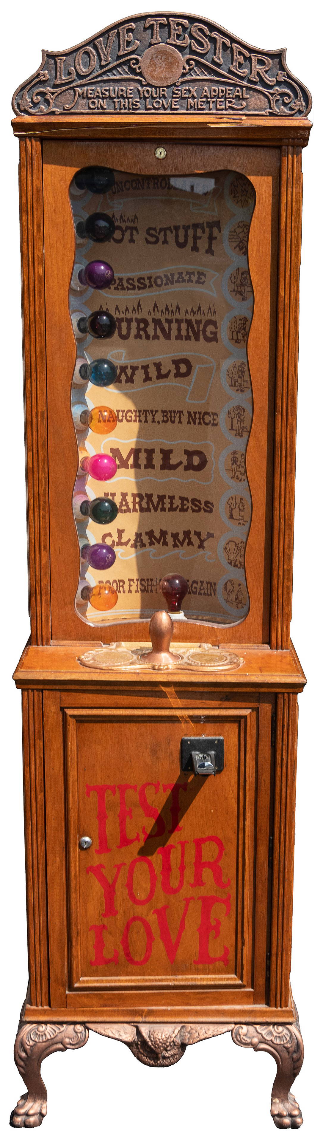 Love Tester Twenty-five Cent Arcade Machine. Circa 1980s. C... Auction