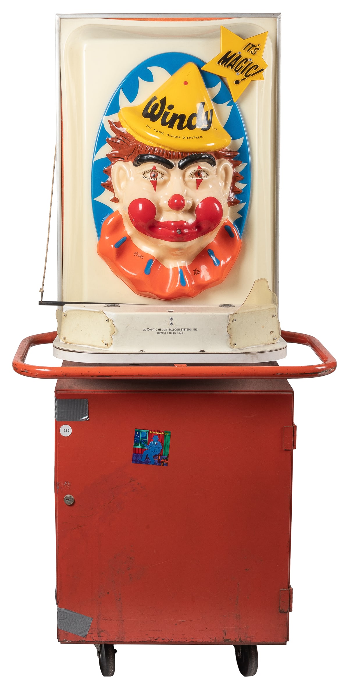 Windy The Magic Helium Dispenser Balloon Machine. Beverly H... Auction