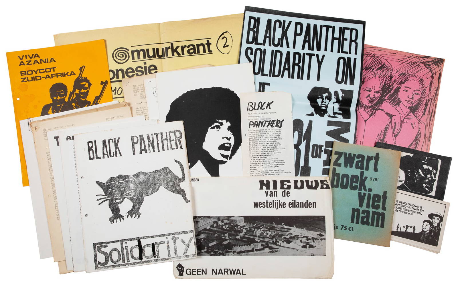 Group Of Nearly 15 Ephemeral Radical Items In Dutch, Includ... Auction