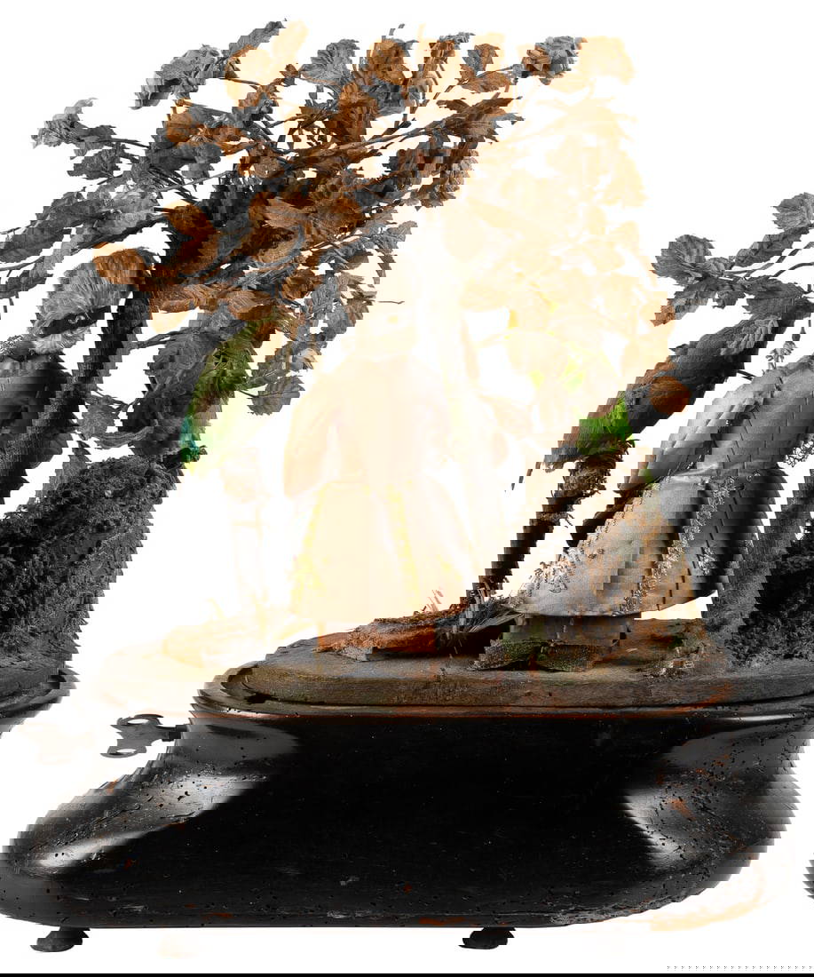 [automaton]. Monkey Performer Automaton. Wind-up Music Box ... Auction