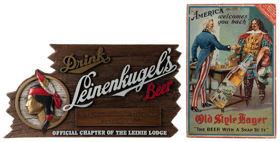 Vintage Hamm's Beer Sign With Moving Water Works