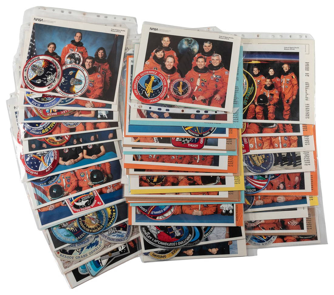 [nasa Memorabilia]. Large Group Of Nearly 74 Shuttle Missio... Auction