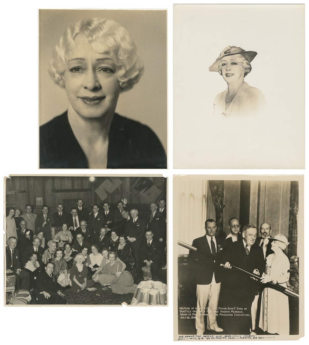 Houdini, Beatrice (1876 – 1943). Four Photographs Of Bess H... - Jun 21 ...