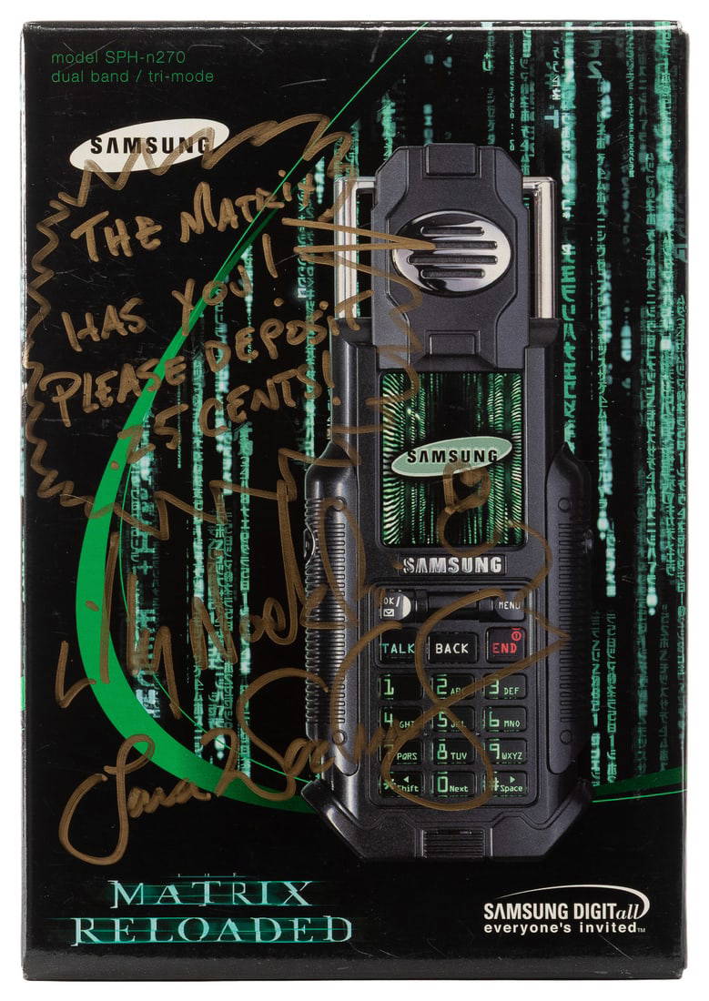Samsung Model Sph-n270 Matrix Reloaded Movie Tie-in Phone. ... - Jul 10 ...